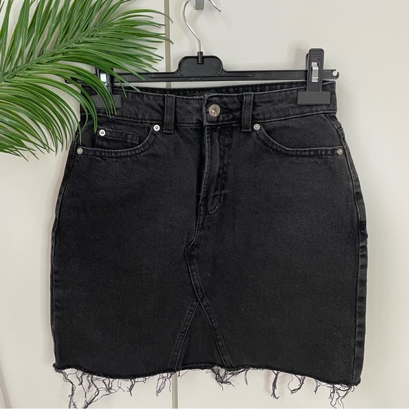 Primark | Skirts | Primark High Waisted Black Denim Mini Skirt | Poshmark